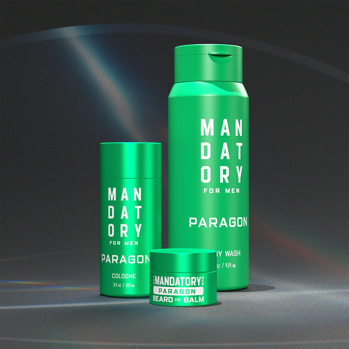 MANDATORY Men's Grooming Set - Body Lotion, Beard Balm and Perfume ...